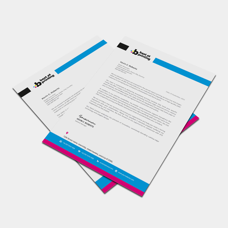 Affordable Letterhead Printing | Design online | Free UK Delivery