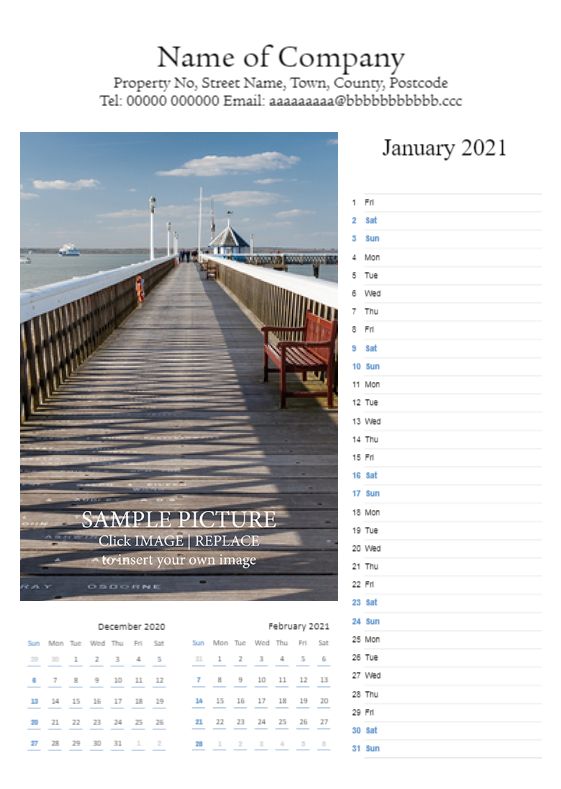 Explore Custom Traditional A3 Calendar Templates & Personalize Instantly