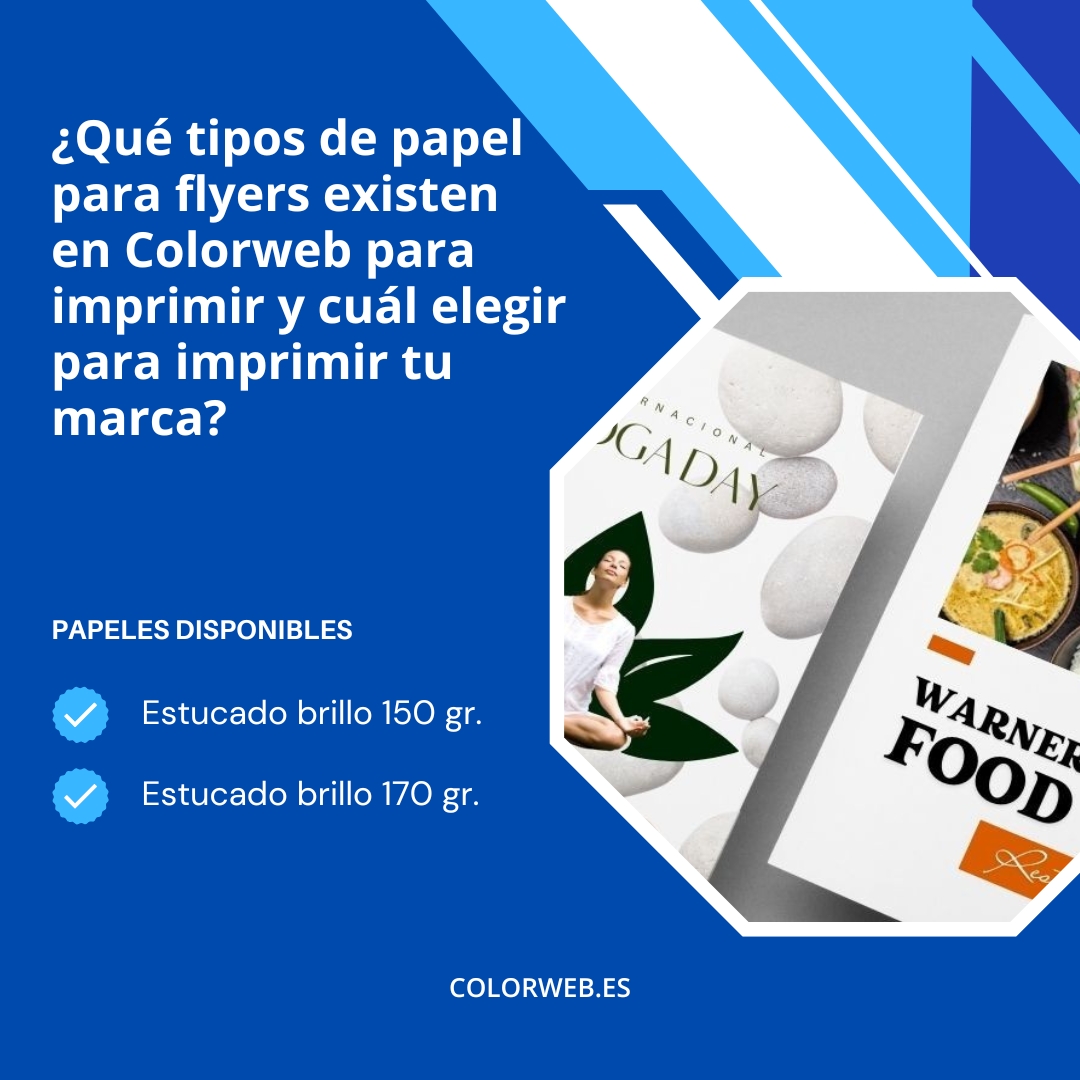 ¿Qué tipos de papel para flyers existen en Colorweb para imprimir y ...