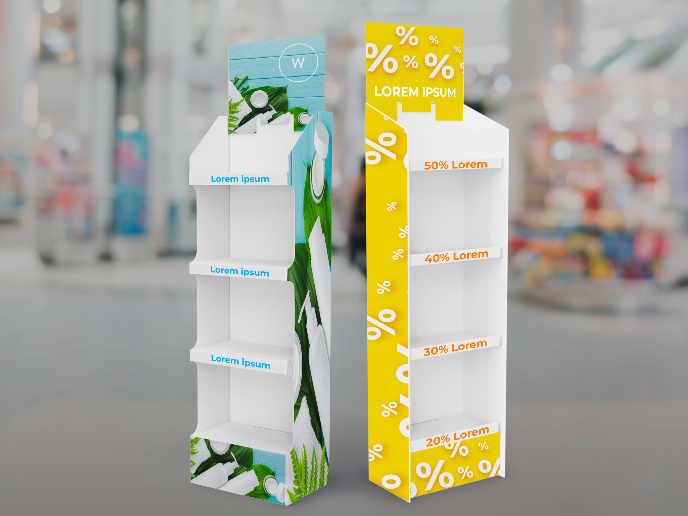 Indoor Advertising | Roll-up Stands | Cardboard Stands