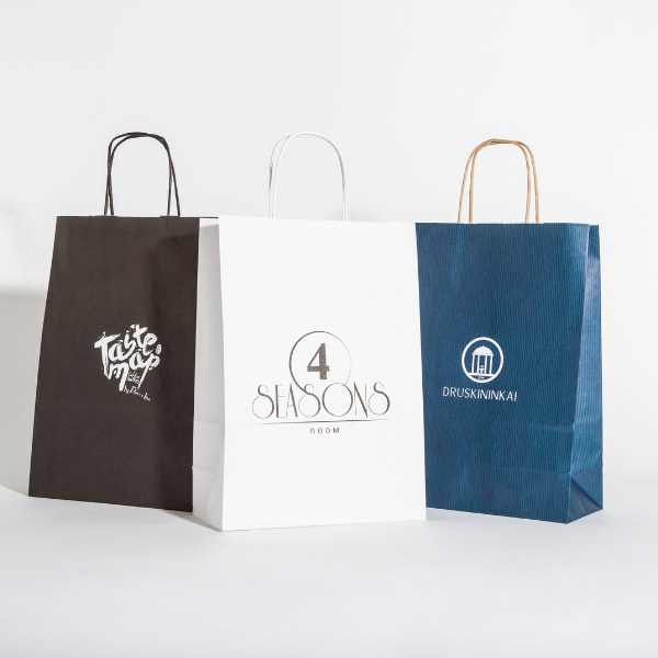 Twisted handles paper bags