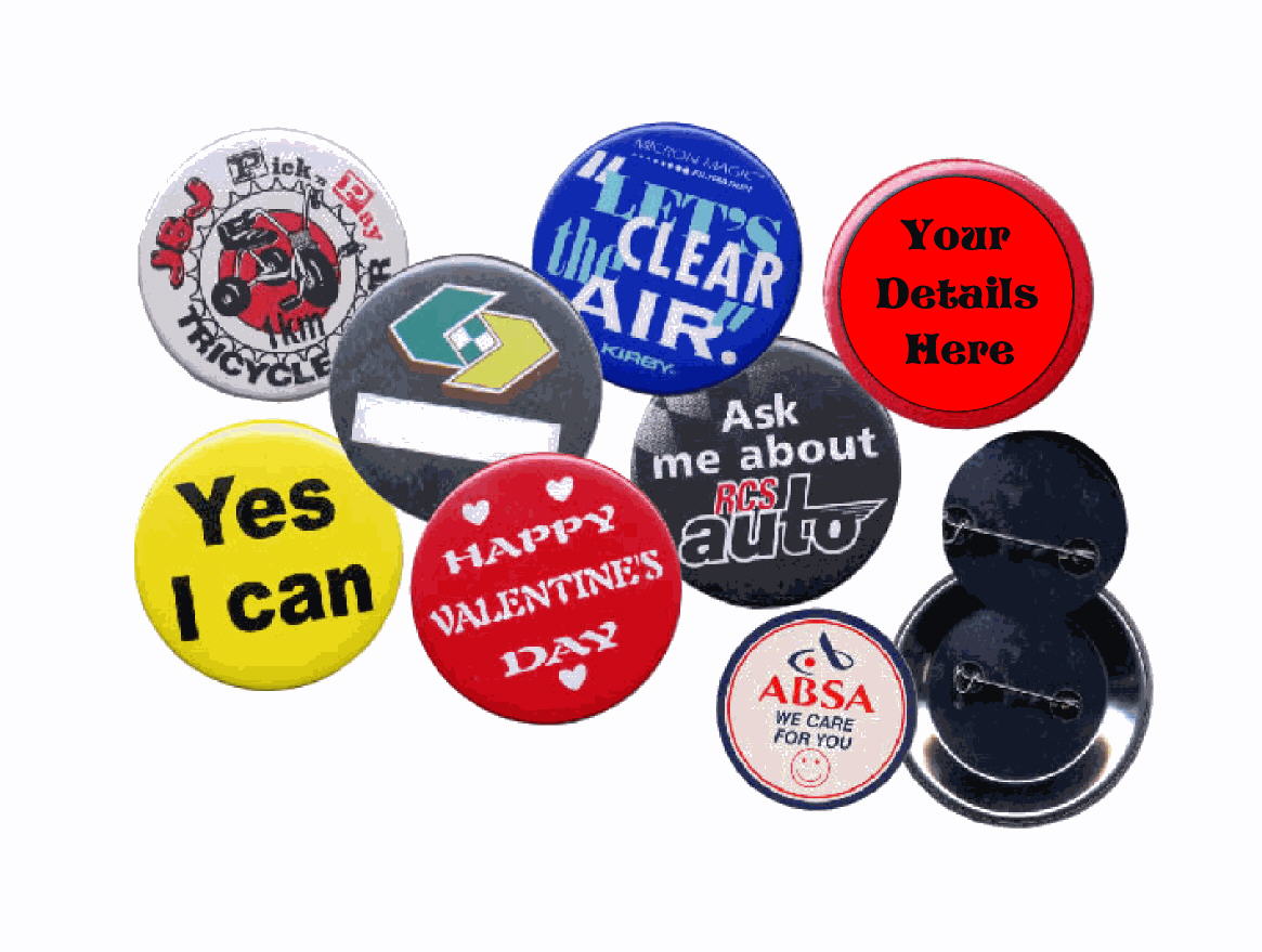 Custom Round Button Badge Printing Malaysia – From 32mm to 75mm, Order ...