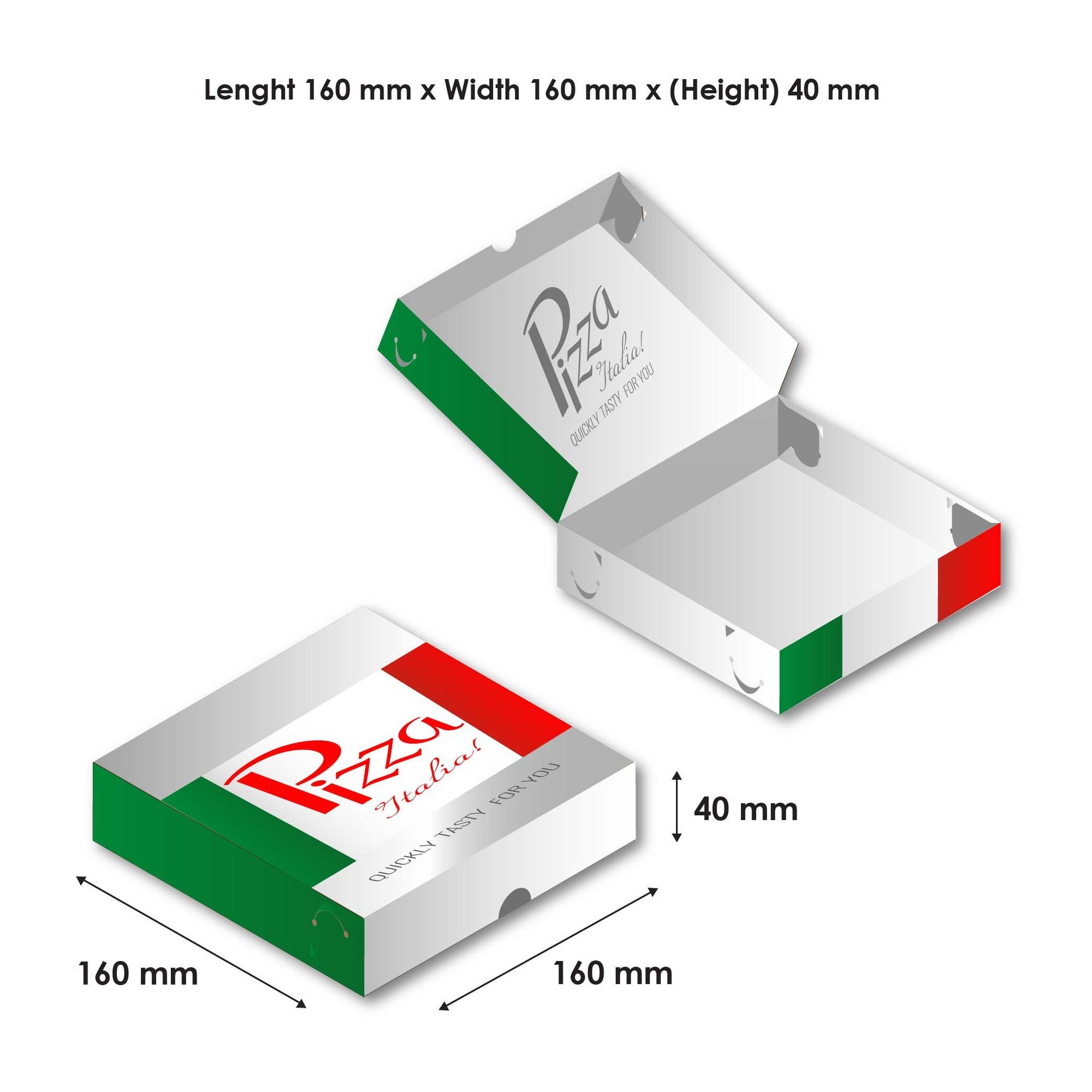 Custom Printed Pizza Boxes in Malaysia | Logo Printing & Food Safe