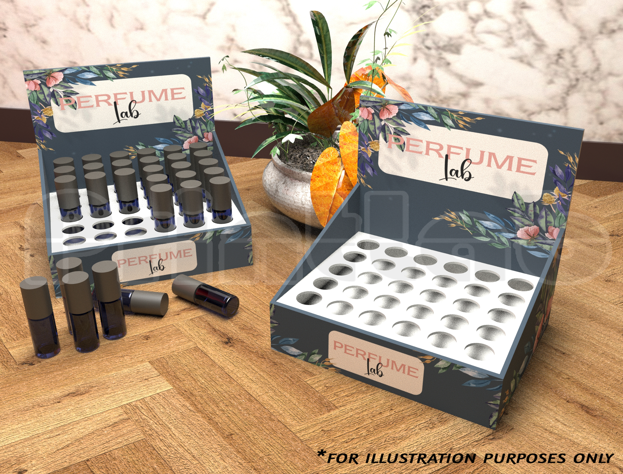 Custom Perfume Table Top Standee Printing – Boost Fragrance Visibility ...