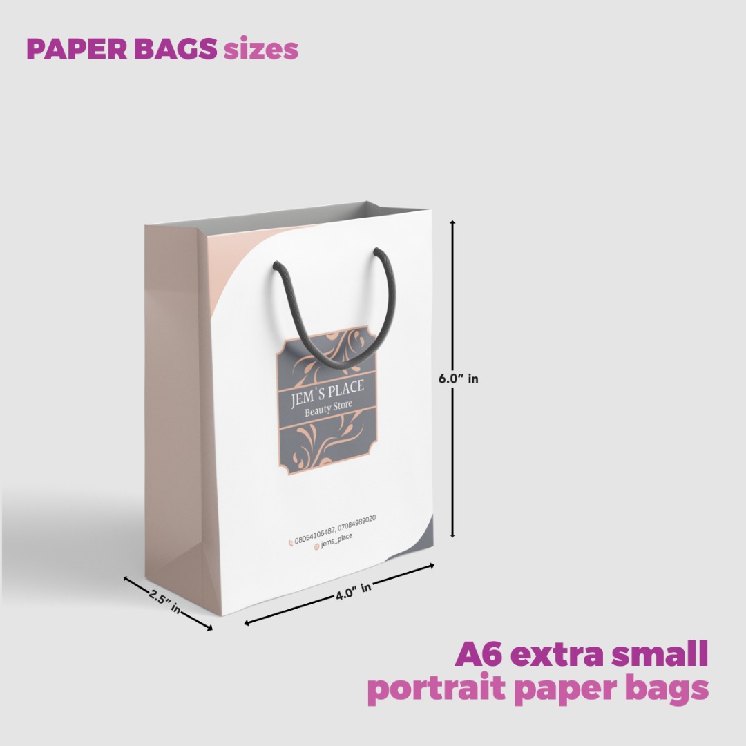 Paper Bag Sizes